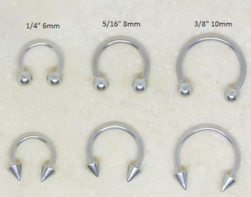 Cone Barbell Horseshoe Septum Piercing/ Nose Ring – Aurum And Adorn